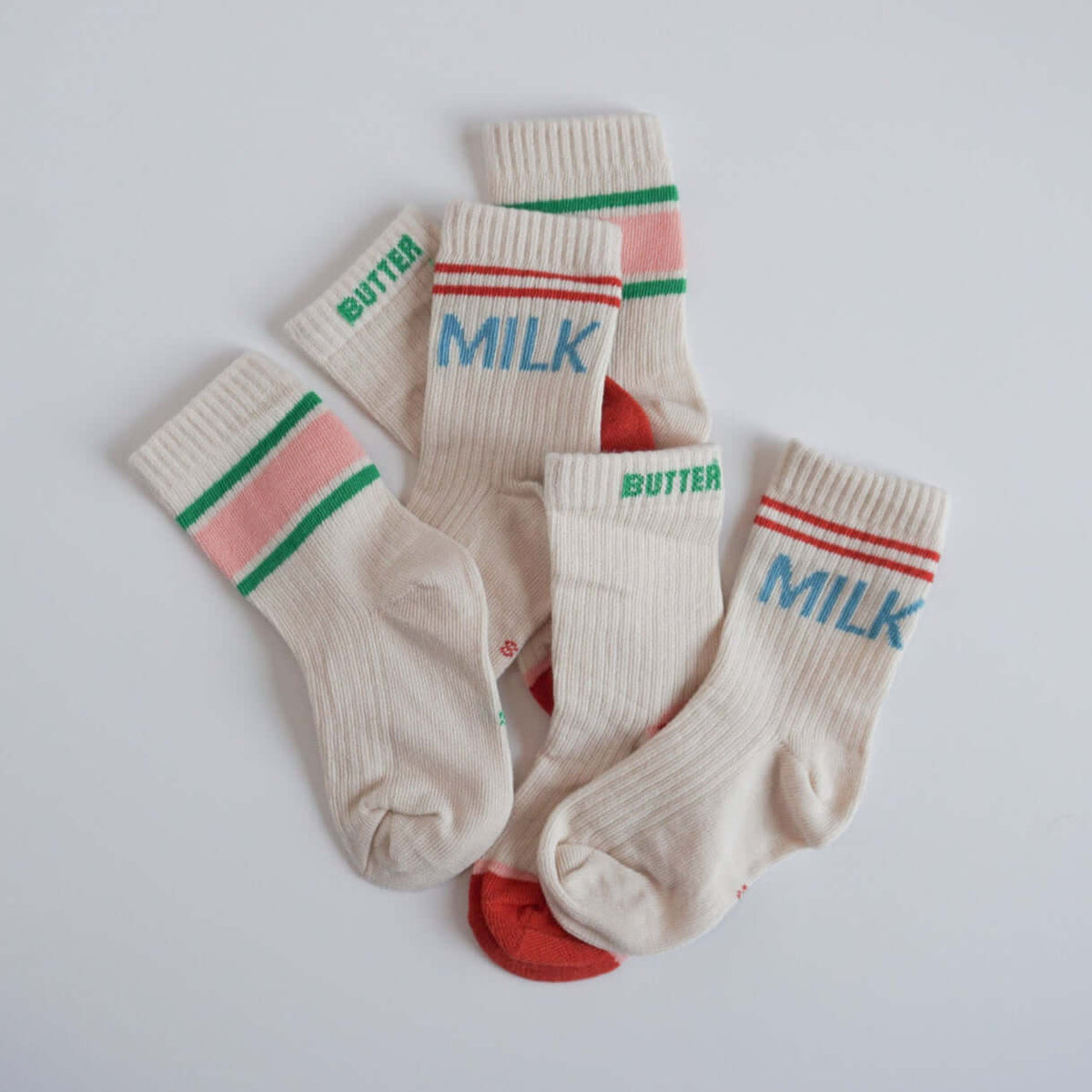 Milk Socks –100% Combed Cotton Toddler Socks | Playful & Soft Kidswear